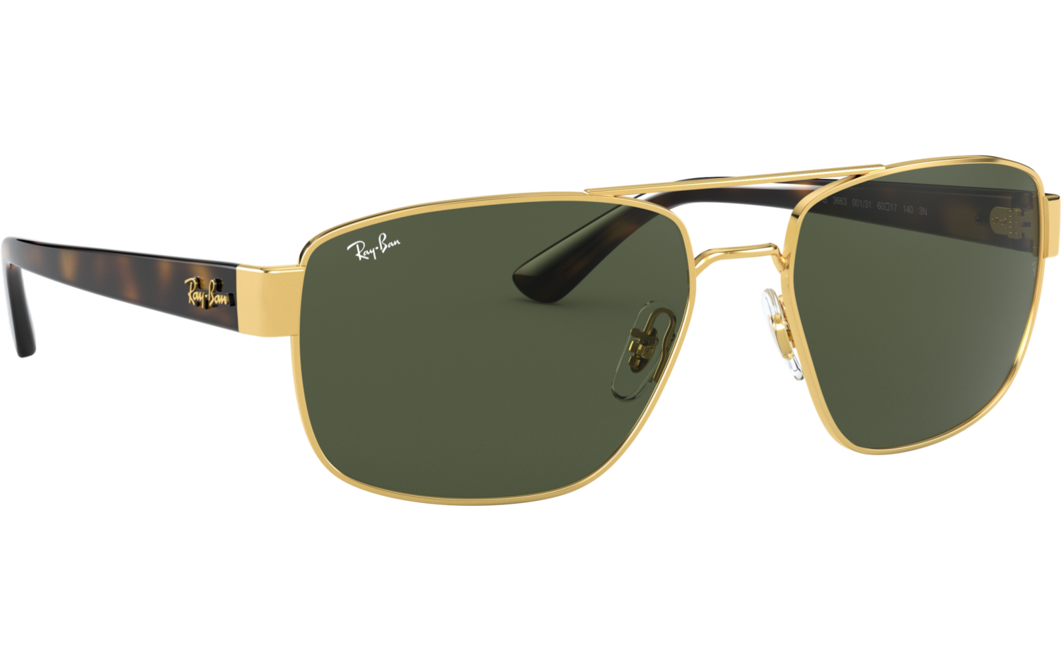 Ray-Ban RB3663 001/31 60 Prescription Sunglasses | Shade Station