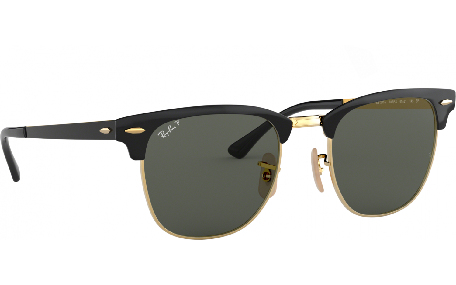 Ray-Ban Clubmaster Metal RB3716 187/58 51 Sunglasses | Shade Station