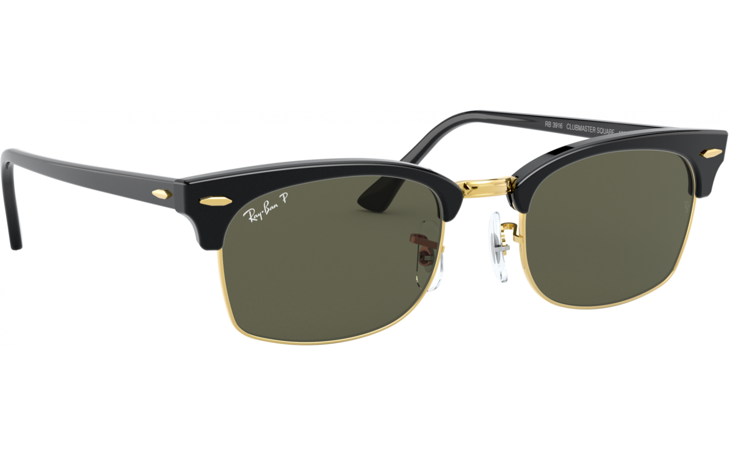 Ray-Ban Clubmaster Square RB3916 130358 52 Sunglasses | Shade Station