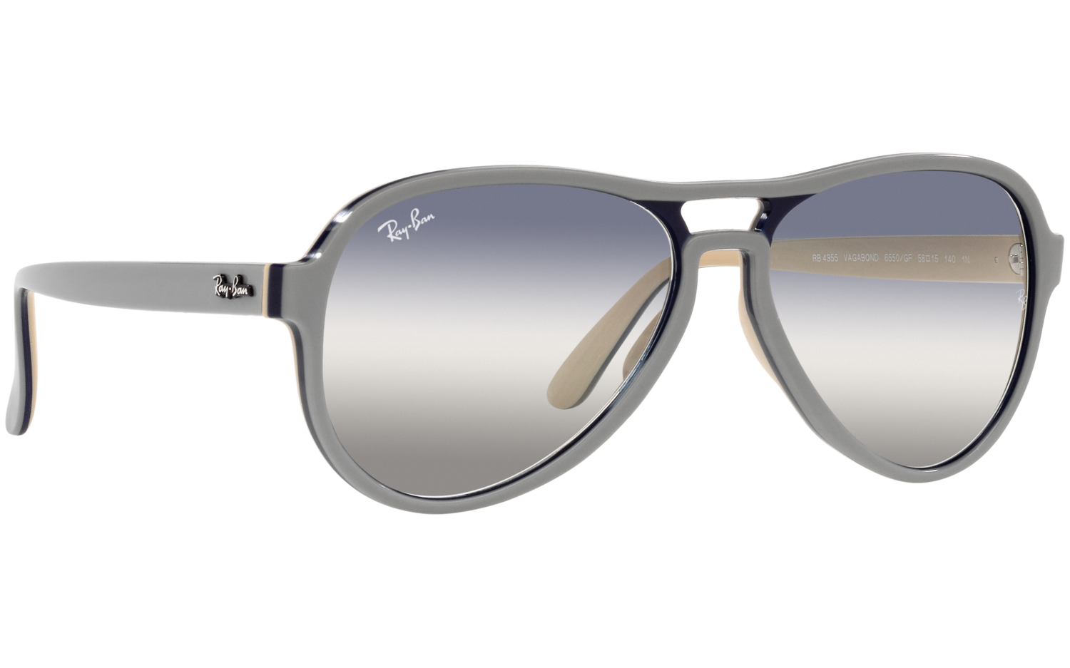 Ray-Ban Vagabond RB4355 6550GF 58 Sunglasses | Shade Station