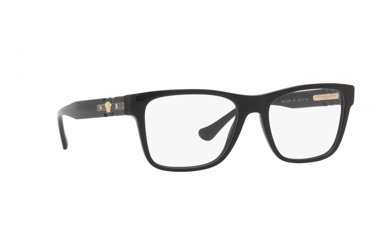 Versace VE3303 GB1 55 Prescription Glasses | Shade Station
