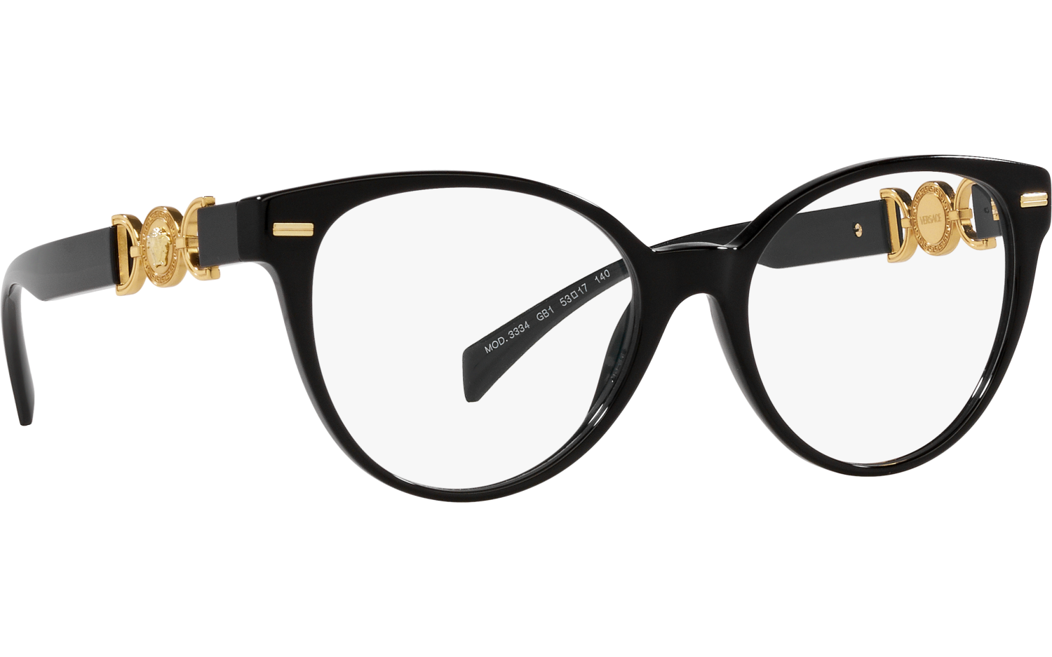 Versace VE3334 GB1 53 Prescription Glasses | Shade Station