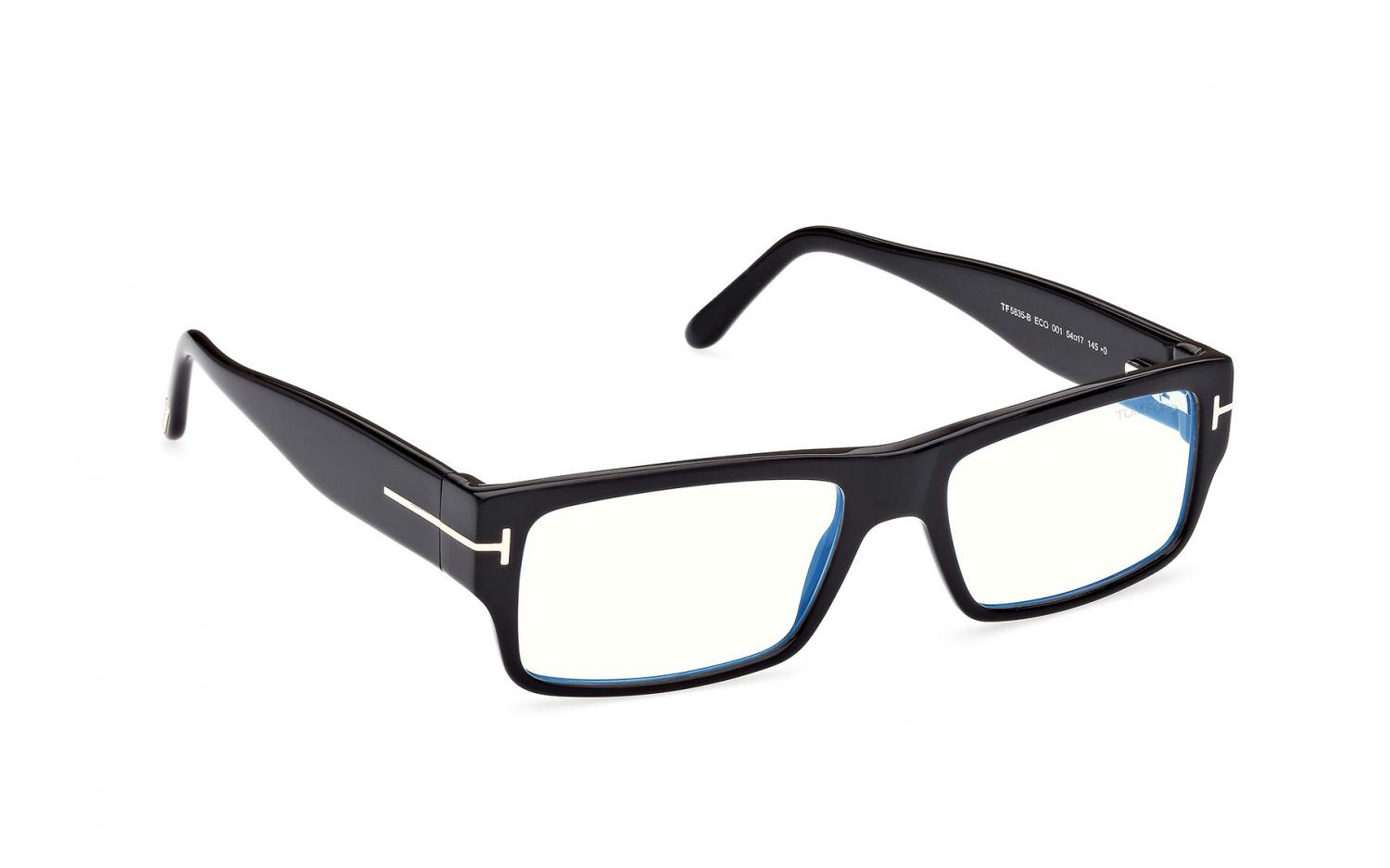 Tom Ford FT5835-B 001 54 Prescription Glasses | Shade Station