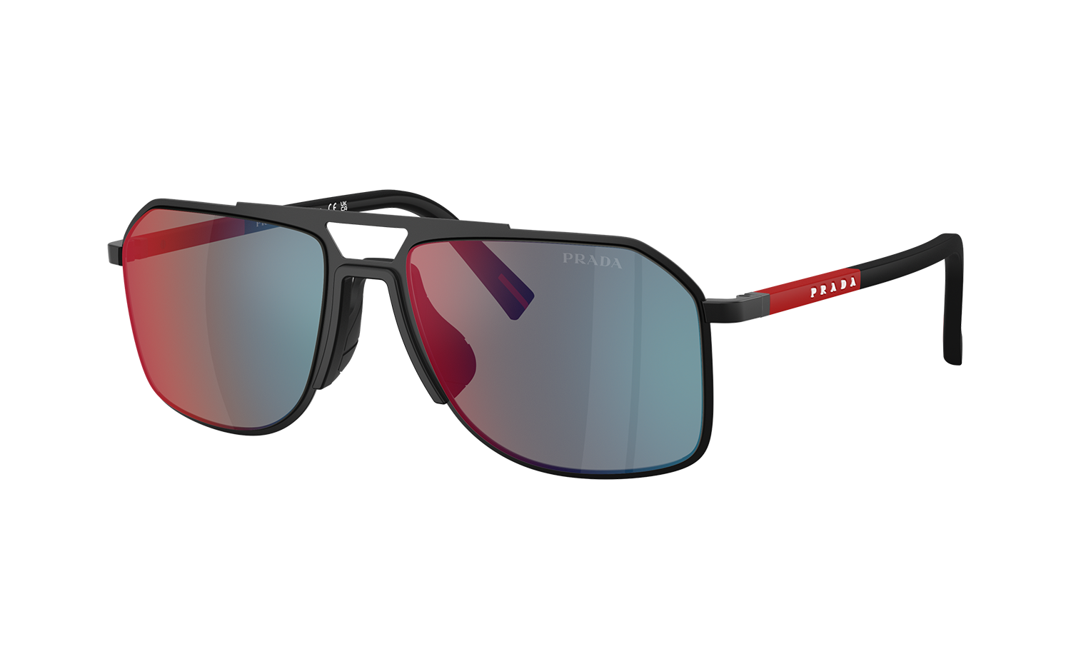 Prada Linea Rossa PSB51S 1BO08F 56 Sunglasses | Shade Station