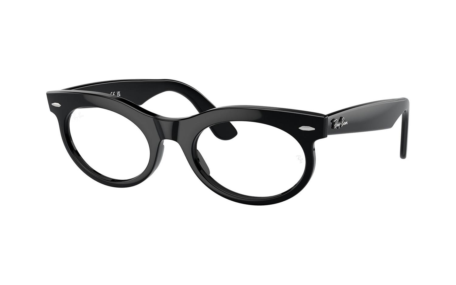 Ray-Ban Wayfarer Oval RX2242V 2000 53 Prescription Glasses | Shade Station