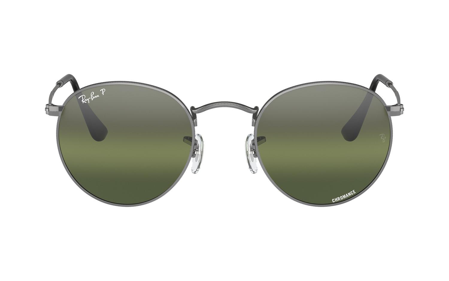 Ray-Ban Round Metal RB3447 004/G4 50 Sunglasses | Shade Station