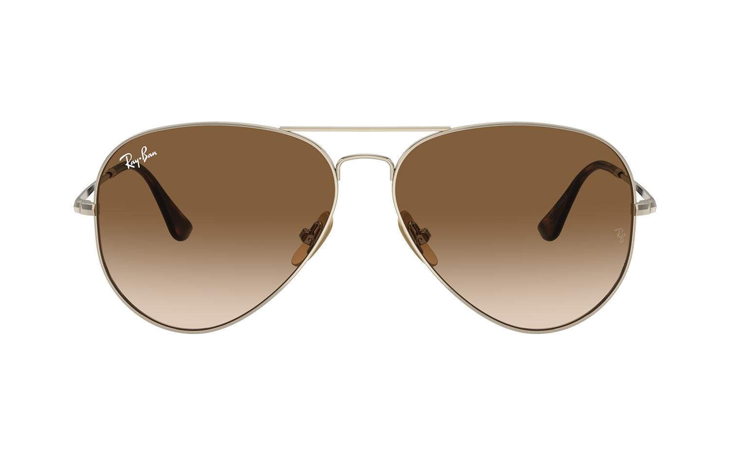 Ray-Ban Aviator titanium RB8089 926551 62 Sunglasses | Shade Station