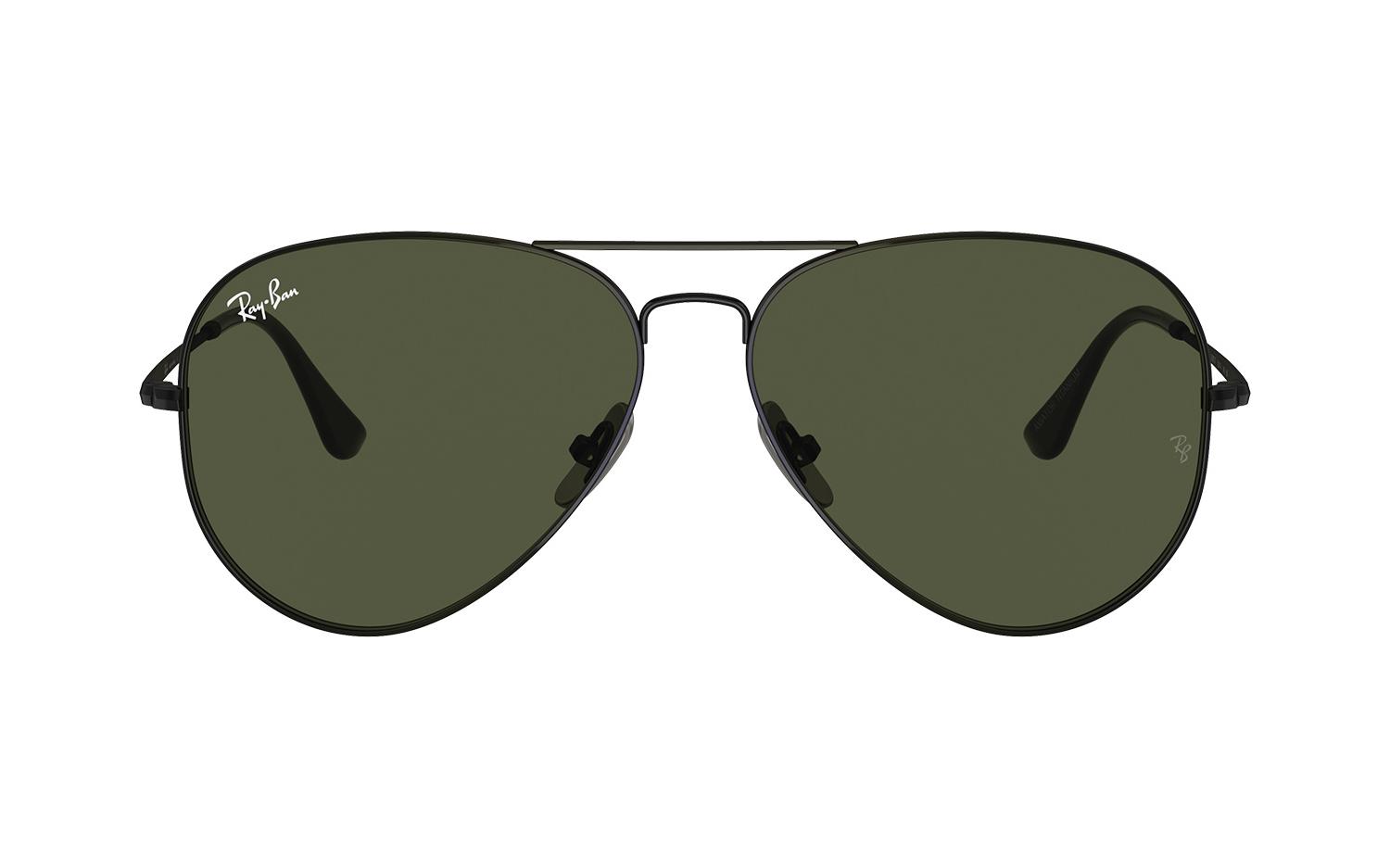 Ray-Ban Aviator titanium RB8089 926731 62 Sunglasses | Shade Station