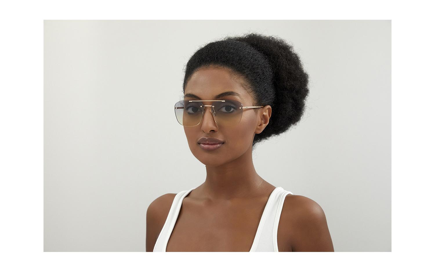 Saint Laurent SL 309 RIMLESS 004 58 Sunglasses | Shade Station
