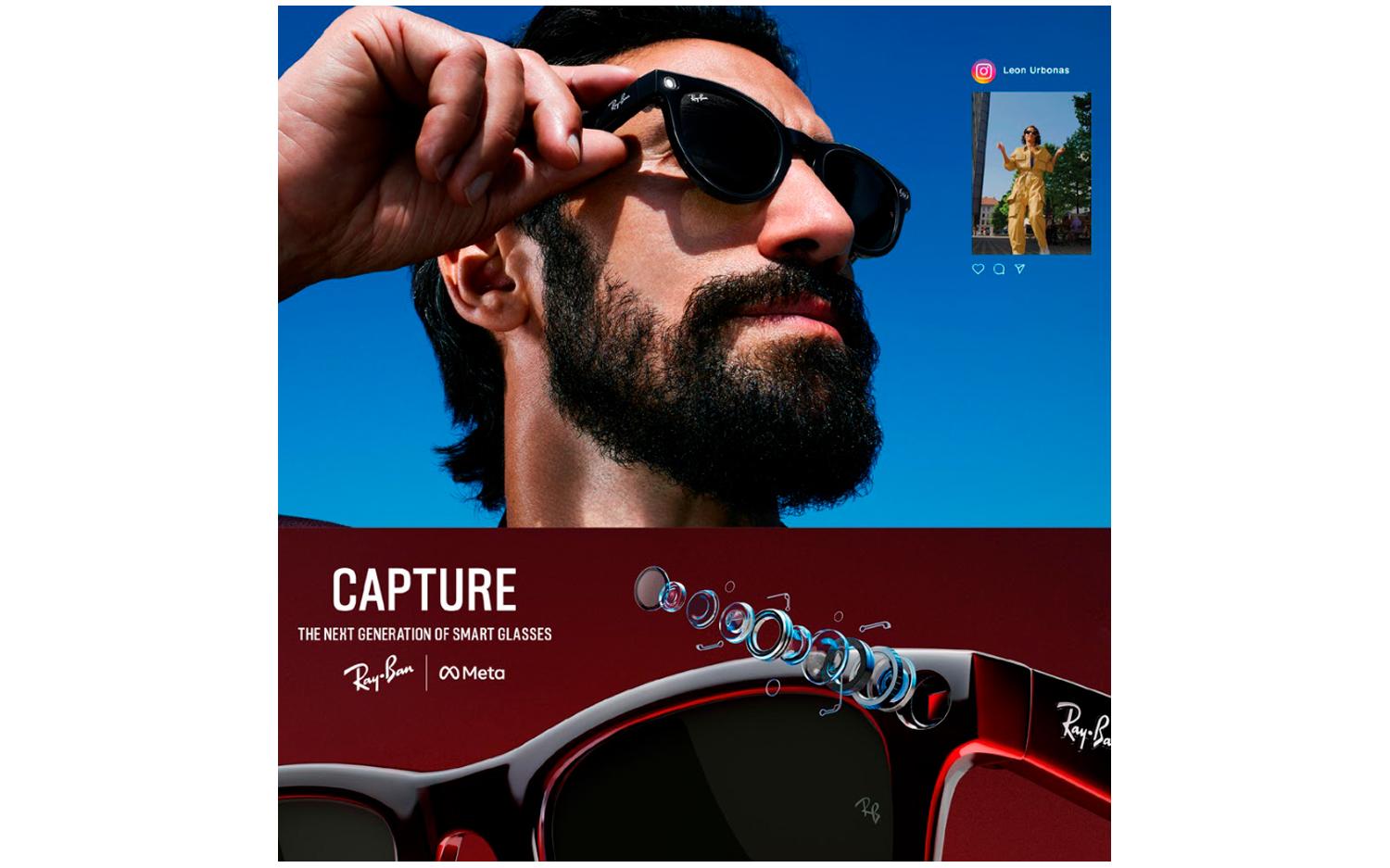 Ray-Ban Meta Wayfarer RW4008 601ST3 53 Sunglasses | Shade Station