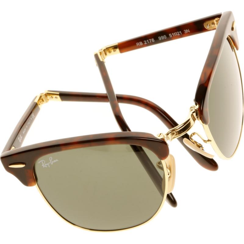 Ray-Ban Folding Clubmaster RB2176 990 Sunglasses - Shade Station