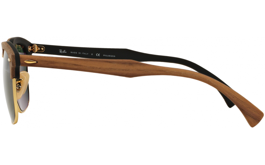 Ray-Ban Clubmaster Wood RB3016M 118158 51 Sunglasses | Shade Station