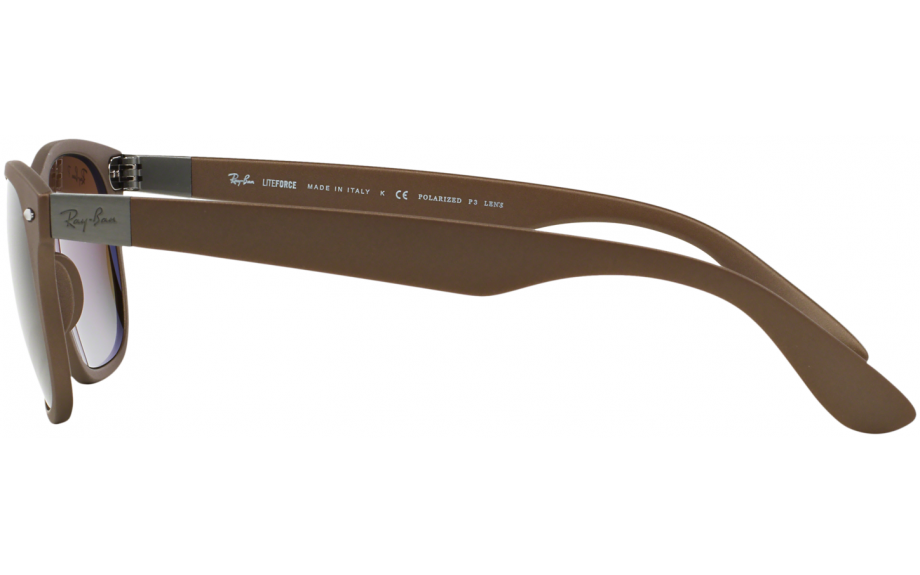 Ray-Ban New Wayfarer Liteforce RB4207 6033T5 55 Sunglasses | Shade Station