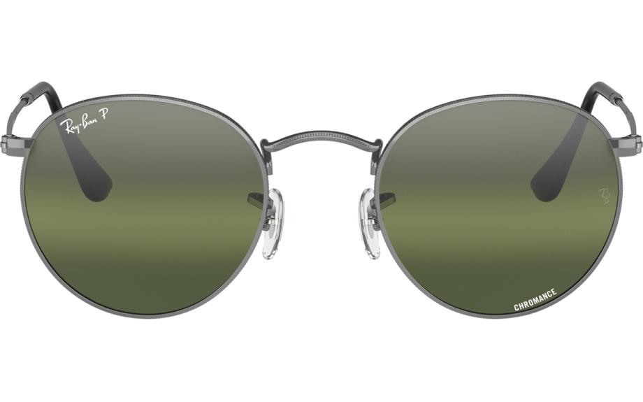 Ray-Ban Round Metal RB3447 004/G4 50 Prescription Sunglasses | Shade ...