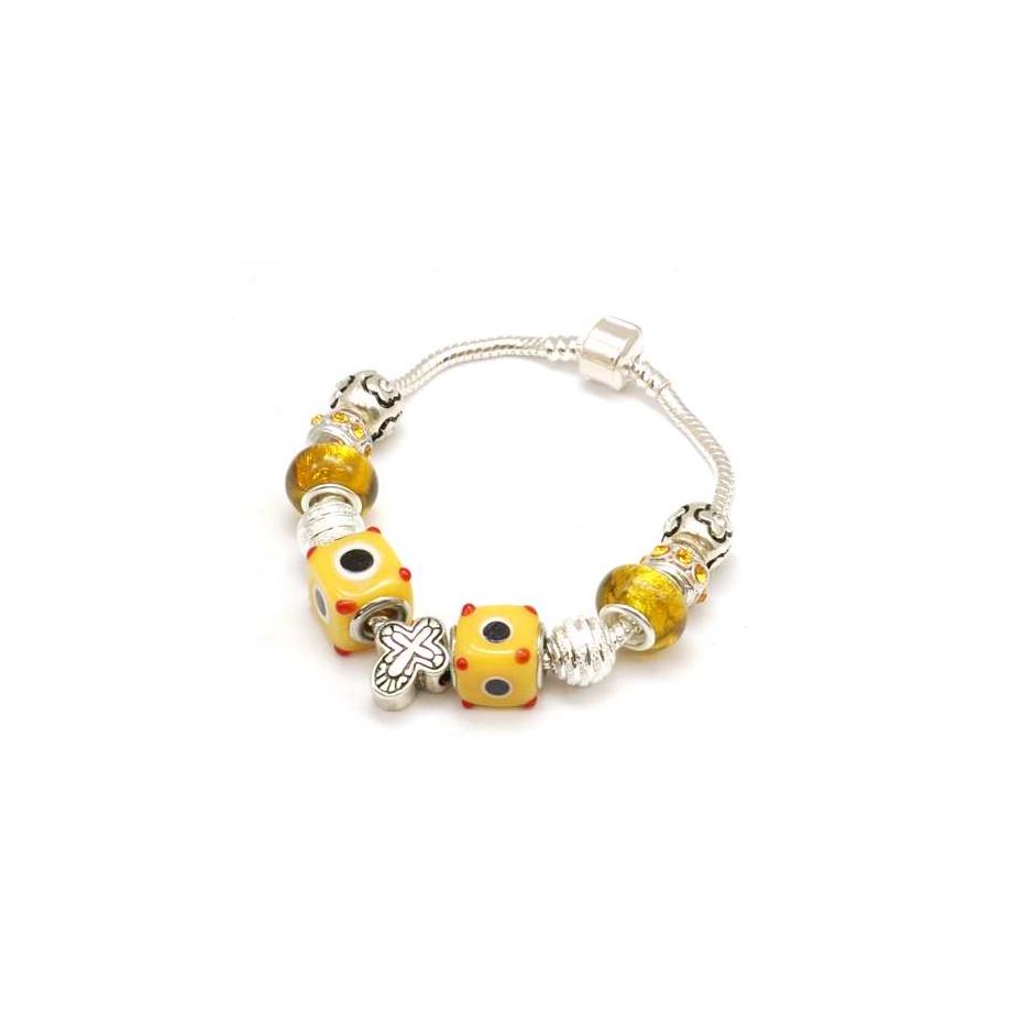 Venus Beads Bracelet Honey Yellow CL1066 Jewellery | Shade Station